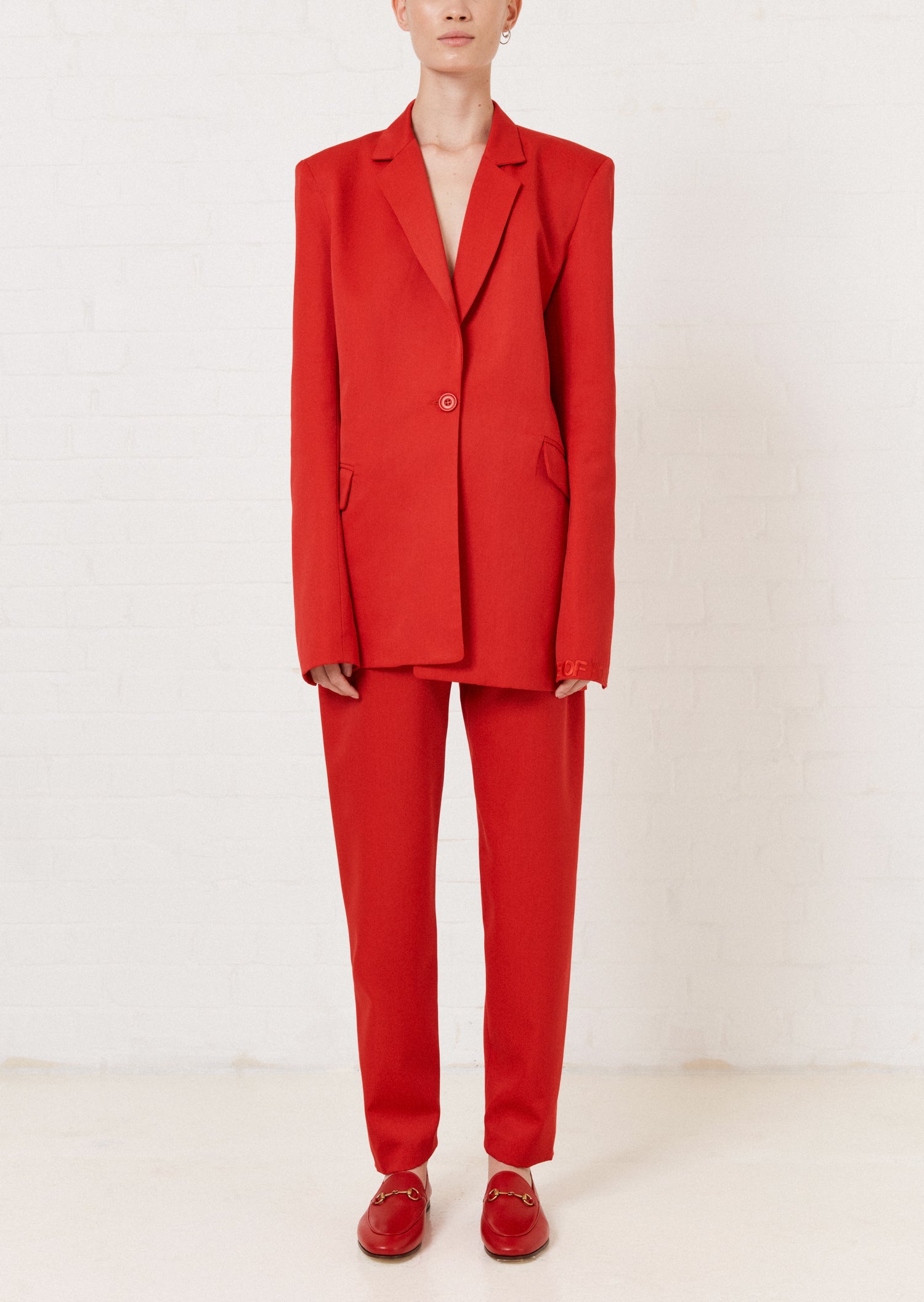 Red Tailored Suit Jacket – House of Holland®